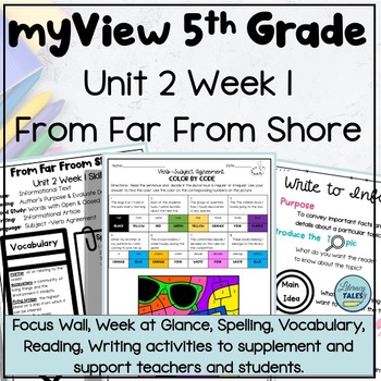 5th Literacy Observations U2 Week1 From Far From Shore Focus Wall ...