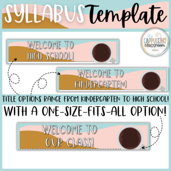 Editable Print + Digital Classroom Syllabus Template | Boho Rainbow ...