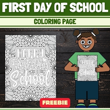 Happy first day of school coloring Page |Fun Back to school Activities ...