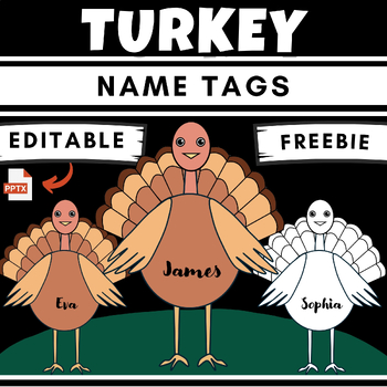 Editable Turkey Name Tags | Fall Classroom Decor | Locker Labels ...