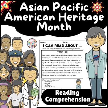Jane Luu Reading Comprehension / Asian Pacific American Heritage Month ...