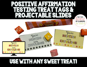 Test Motivation Testing Treat Tags Positive Affirmations Bursting with ...