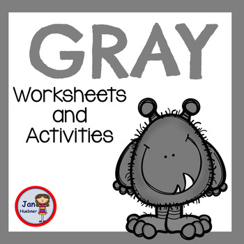 LEARNING COLOR GRAY Preschool Kindergarten Worksheets Activities ...