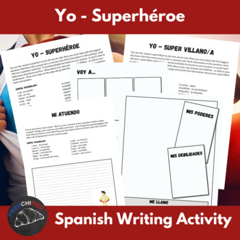 Yo - superhéroe - Spanish superhero writing activity unit | TeachShare