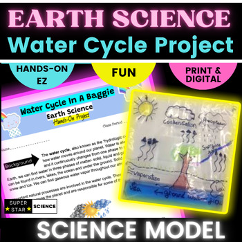 Water Cycle in a Bag Project FUN Ecology & Earth Science 3-D STEM Model ...