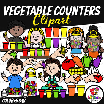 Vegetable Counters Clip Art- Math Manipulatives Clip Art for Math ...