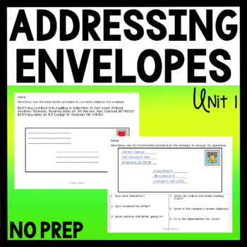 Life Skills - Addressing Envelopes | TeachShare