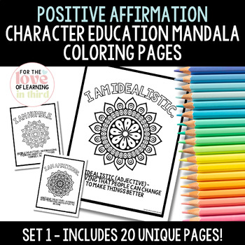 Positive Affirmations Self Talk Mindfulness Mental Health Mandala ...