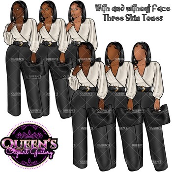 Woman Clipart, Lady Clipart, Teacher Clipart, African American Woman ...