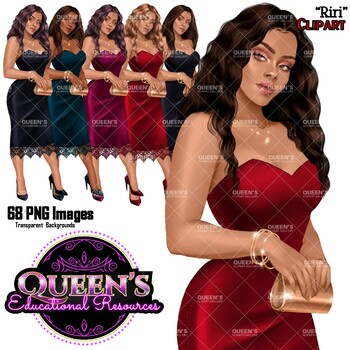Adult Clipart, Woman Clipart, Woman in Dress Clipart, Lady Clipart ...
