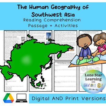 World Cultures Human Geography of Southwest Asia Passage & Activities ...