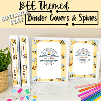 Editable Canva Binder Covers & Spines - BEE Inspired | TeachShare