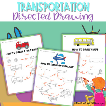 Transportation Directed Drawing Activities (How to Draw, Step by Step ...