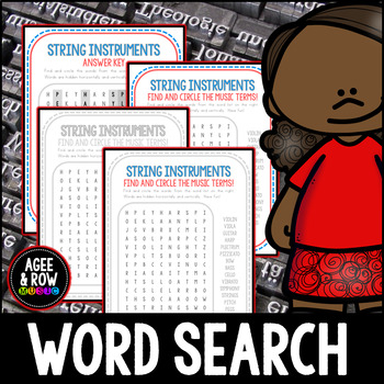 Find the String: Fun & Challenging String Instrument Word Search | TeachShare