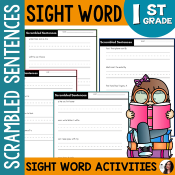 Sight Word Scrambled Sentences | First Grade Sight Word Activities ...