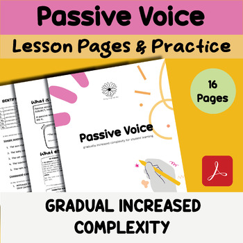 Passive Voice in ELA | Handout | Worksheets | Teaching Pages- HS & MS ...