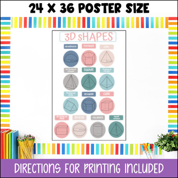 3D Shapes Shape Recognition Math Anchor Chart Poster | TeachShare