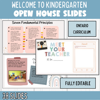 Editable Welcome to Kindergarten Slides | Back to School | Meet the ...