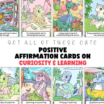 Positive Affirmation Cards For Kids To Nurture Curiosity And Learning ...