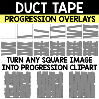 DUCT TAPE Puzzle Overlay Clipart Progression Images | TeachShare