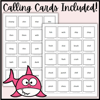 Consonant Digraph Bingo - Consonant Digraph Word Blending Practice ...