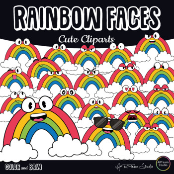 Rainbow Faces Clipart | TeachShare