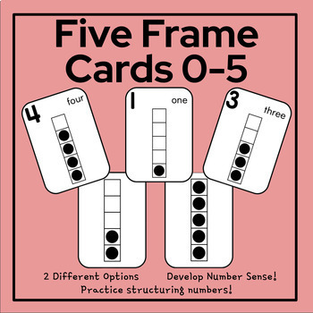 5 Frame Cards - With and Without Numbers - 192 Cards | TeachShare