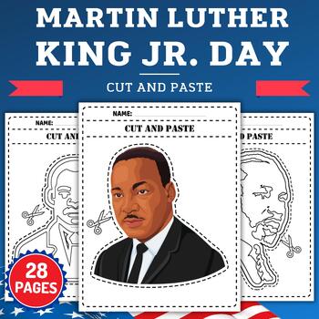 Martin luther king jr | Mlk Cut And Paste Coloring Pages -Fun January ...
