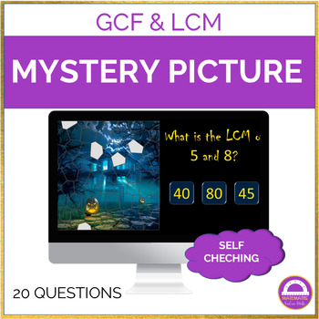 Finding GCF and LCM Mystery Picture Halloween Math Activity | TeachShare