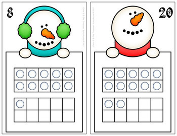 Snowy Count the Room Ten Frames for 1-20 | TeachShare