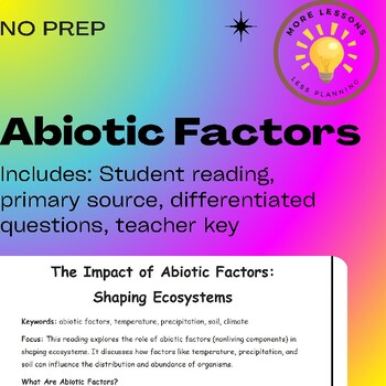 Impact of Abiotic Factors in Ecosystems Environmental Reading ...