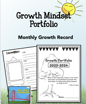 Growth Mindset Portfolio + Self-Portraits + New Year Activity +Yearlong ...