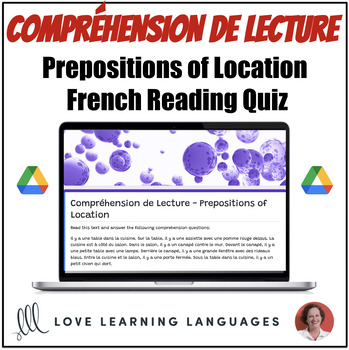 French Reading Comprehension Quiz - Prepositions of Location | TeachShare