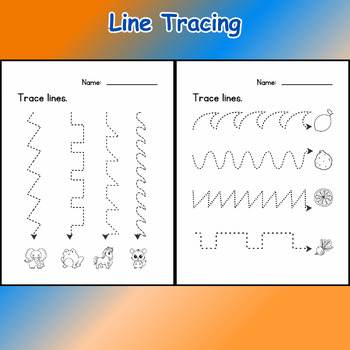 Lines Tracing Worksheet - tracing vertical and horizontal lines ...