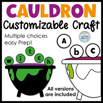 Halloween Name Craft Sight Word Cauldron Name Practice Letter Bulletin ...