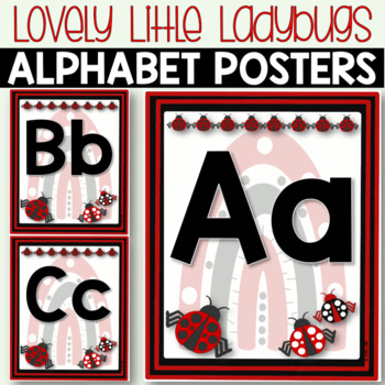 LOVELY LITTLE LADYBUGS Classroom Theme Decor Alphabet Posters | TeachShare