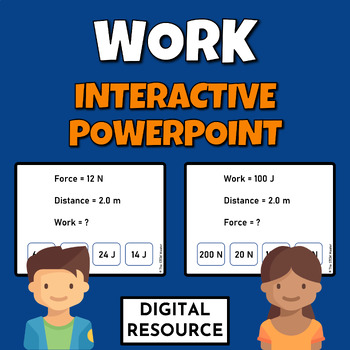 Work Force Distance Equation Interactive Powerpoint Digital Resource ...