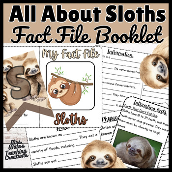Animal Research Project | Animal Habitats | Sloths Fact File Worksheets ...