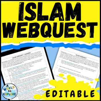 Islam a World Religion Activity For Muslim Heritage Month or Religion ...