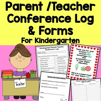 Parent/Teacher Conference Forms & Checklist of Skills, Kindergarten ...