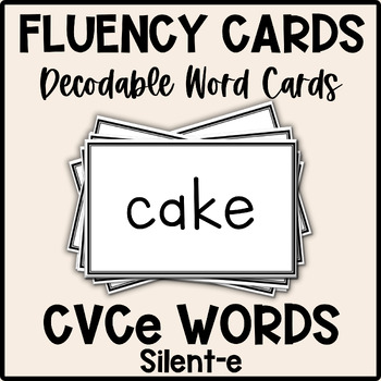 Phonics Flashcards - Master Silent-E Words - Decodable Long Vowel Words ...