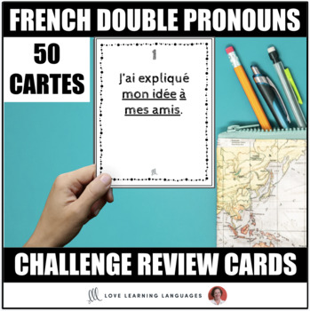 French Double Pronouns - French Challenge Task Cards Activity | TeachShare