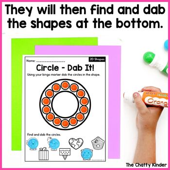 Dot it! 2D Shapes Dab It! Worksheets - Bingo Dot Marker Kindergarten ...