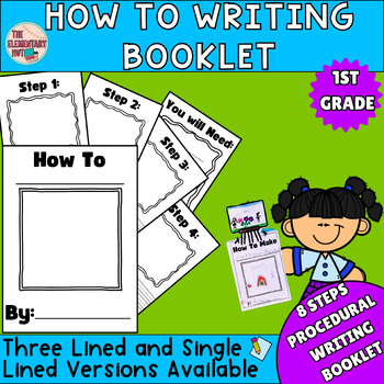 Procedural Writing Template - How To Writing Booklet - 1st Grade ...