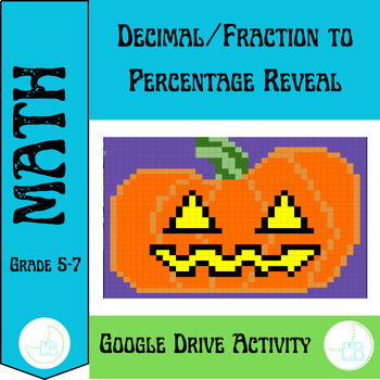 Fraction/Decimal to Percentage Reveal (Halloween Theme) | TeachShare