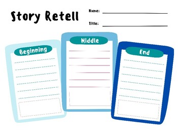Story Retell Graphic Organizer | TeachShare
