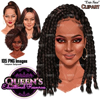 Adult Face Clipart, Face Clipart, Head Clipart, Woman Clipart, Girl ...