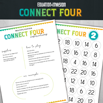 Multiplication and Division Fact Fluency Connect 4 Game | TeachShare
