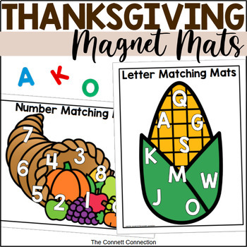 Thanksgiving Alphabet and Number Magnet Mats | TeachShare