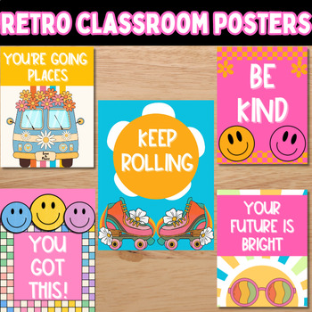 Retro Classroom Decor: Editable Retro Classroom Posters for Bulletin ...